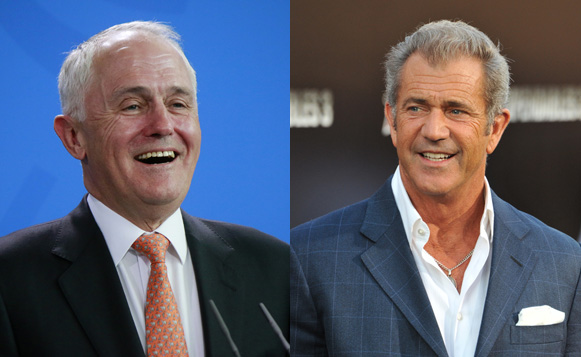 When Mal met Mel: The PM gets friendly with Gibson - Starts at 60