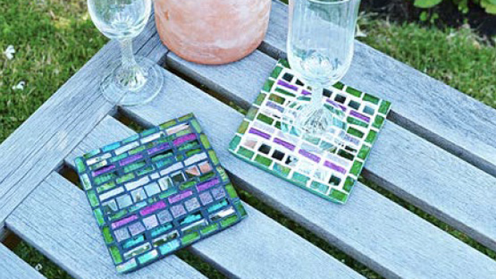 Mosaic Made Easy: Simple Striped Coaster - Starts at 60
