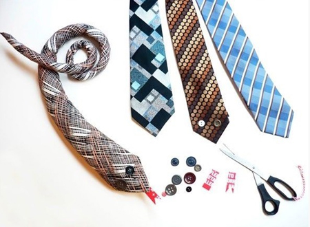 10 interesting and useful ways to repurpose old neck ties - Starts at 60