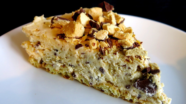 Violet crumble cheesecake slice - Starts at 60