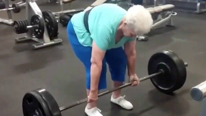 That’s one strong grandma! - Starts at 60