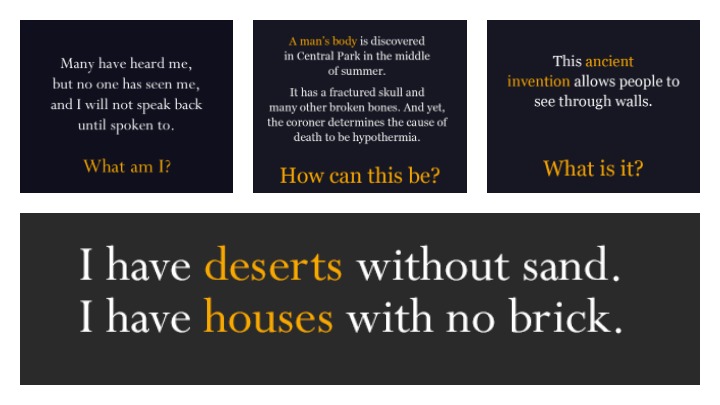 The riddles baffling the internet right now - Starts at 60