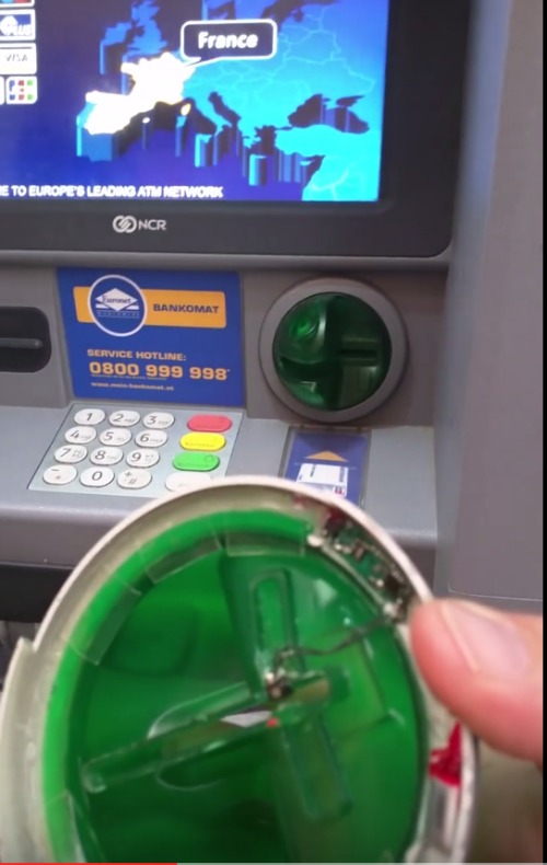 Witness a sneaky ATM machine scam exposed by a man on holiday - Starts ...