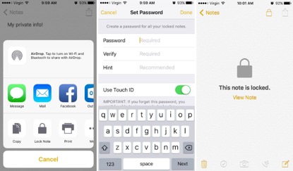 How to password protect your private notes - Starts at 60