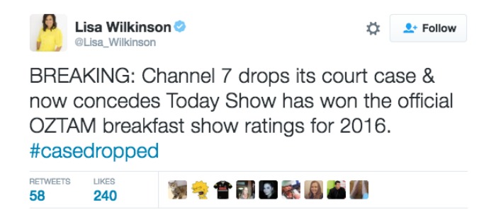 Lisa Wilkinson and Sam Armytage have public spat on social media ...