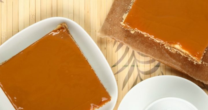 Easy and delicious no-bake caramel slice - Starts at 60