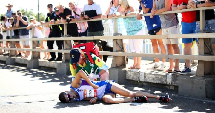 Heartbreak and anger as marathon runner collapses before finish line ...
