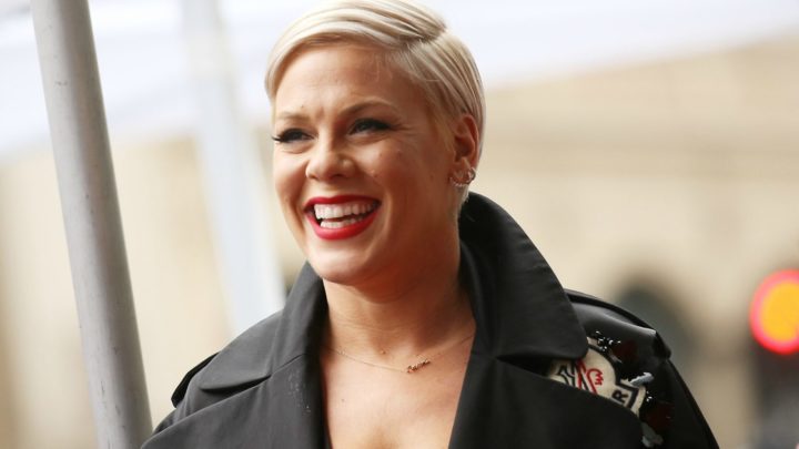 Pink oozes Hollywood glamour and delivers powerful speech with award ...