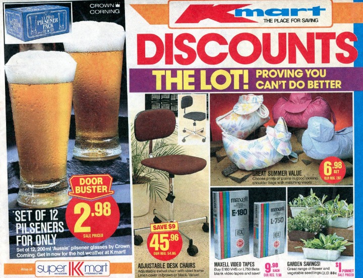 VHS and visors: Relive the ’80s with this vintage Kmart catalogue ...