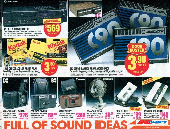 VHS and visors: Relive the ’80s with this vintage Kmart catalogue ...