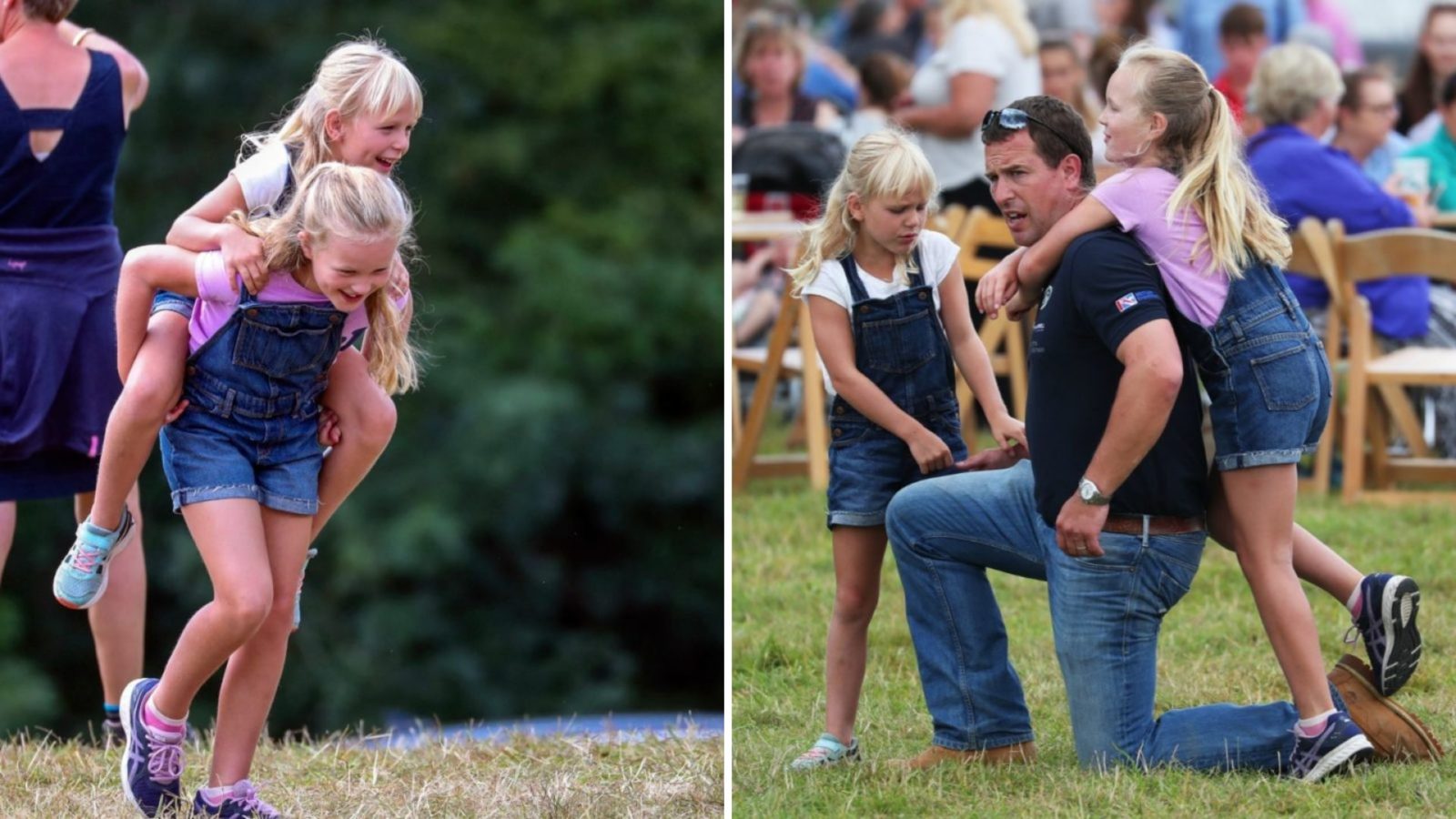Princess Anne in rare outing with granddaughters Mia, Savannah and Isla ...