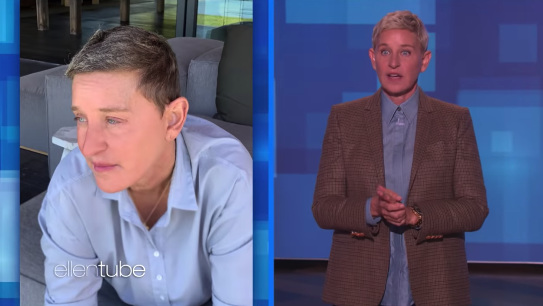 Embrace the grey! Ellen shows off her natural hair colour for the first ...