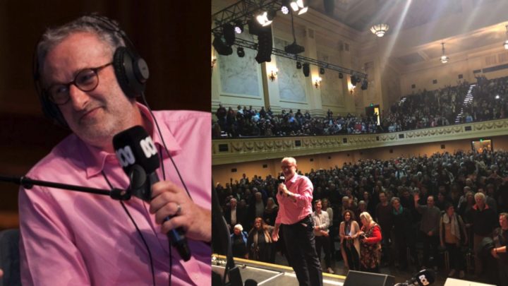 Veteran ABC presenter Jon Faine’s tearful farewell as Virginia Trioli ...