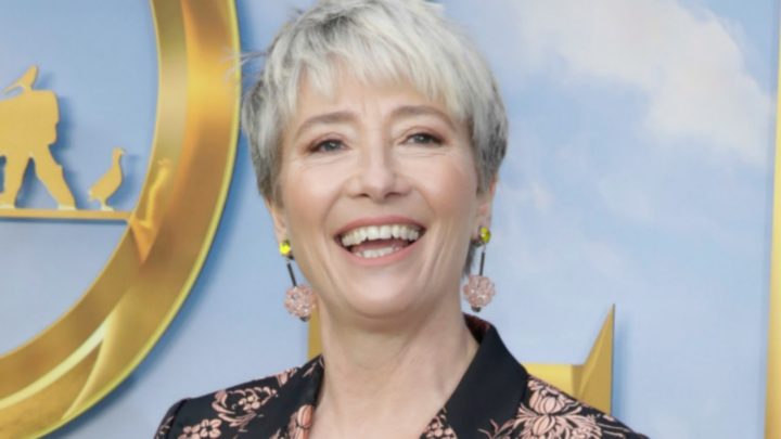 Emma Thompson makes a bold statement in oriental-inspired ensemble ...