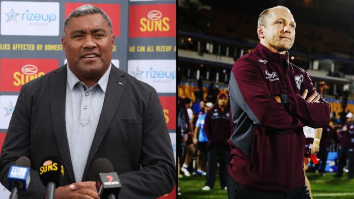 Origin greats Petero Civoniceva and Geoff Toovey team up for bowel ...