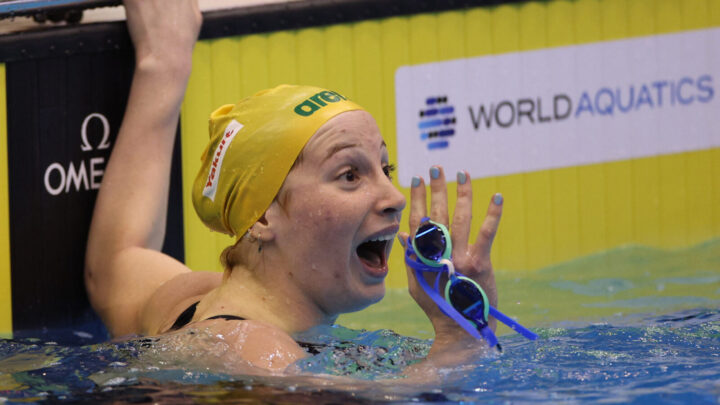 Swimming star Mollie O’Callaghan secures a spot in the record books ...