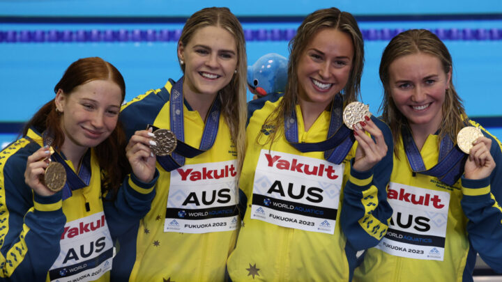 Australian women’s 4x200m freestyle relay team strikes gold with world ...