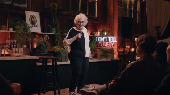 Woman in her 70s leaves comedy club in stitches - Starts at 60