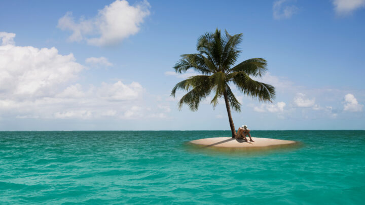Daily Joke: A man was stranded on a desert island for many years ...