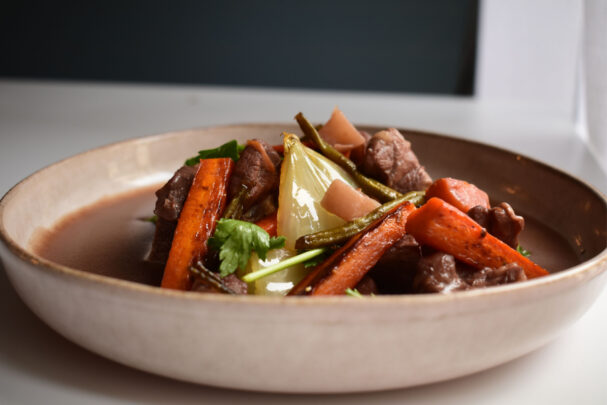 Recipe: Slow-Cooked Beef and Red Wine Casserole - Starts at 60